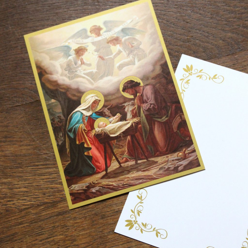 CatholicArt – Carte de Voeux – Nativité (A6 Recto/Verso)
