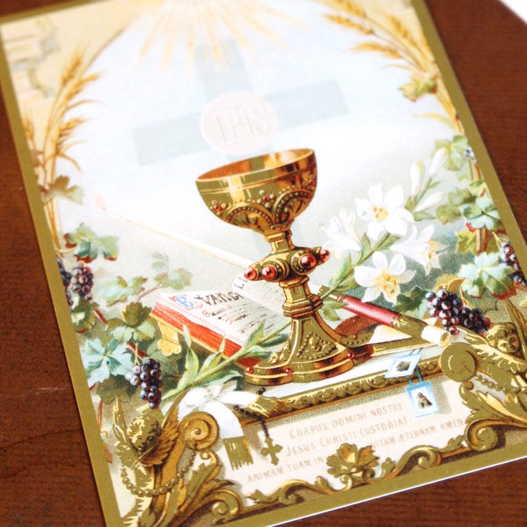 Catholicart – Carte Calice et les 7 dons du Saint Esprit : Communion ...
