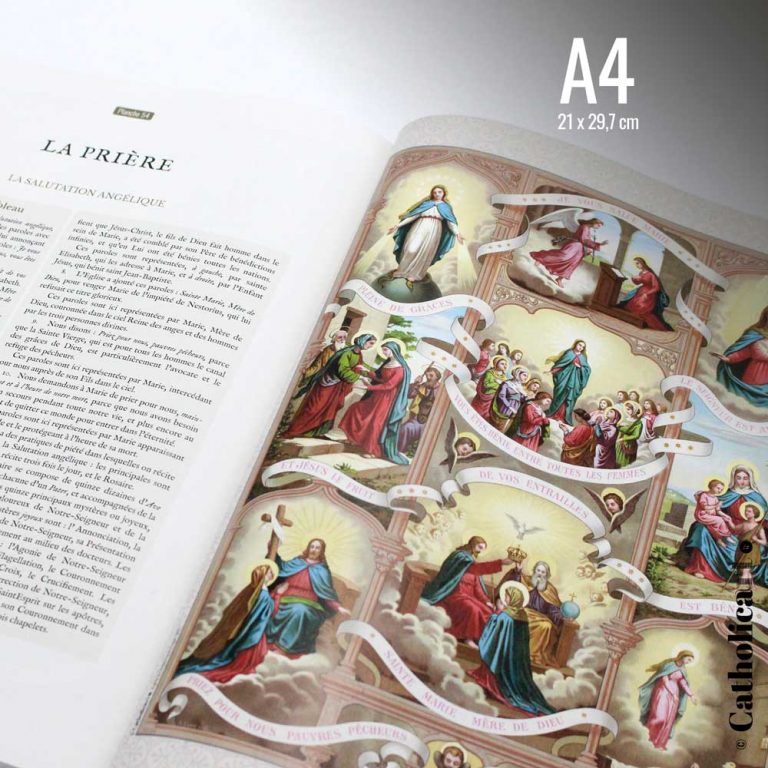 Catholicart – Le Catéchisme en Images 1893 – Livre broché 144 pages A4