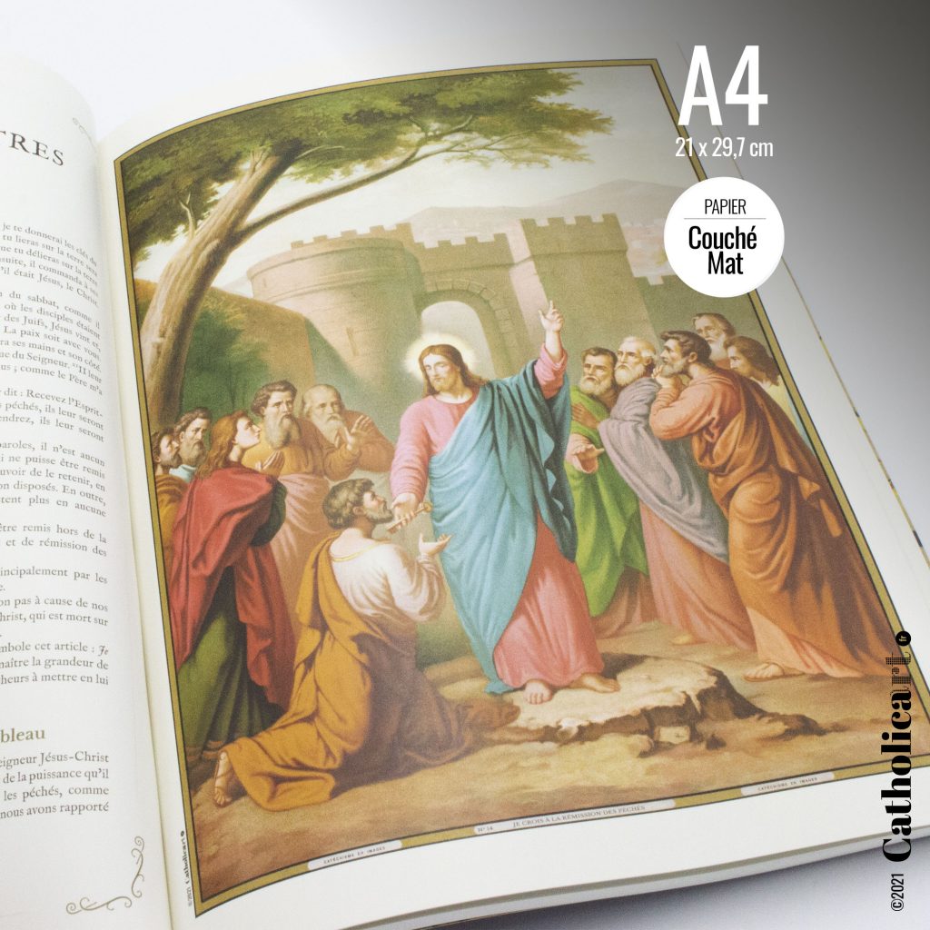 Catholicart – Le Catéchisme en Images 1893 – Livre broché 140 pages A4