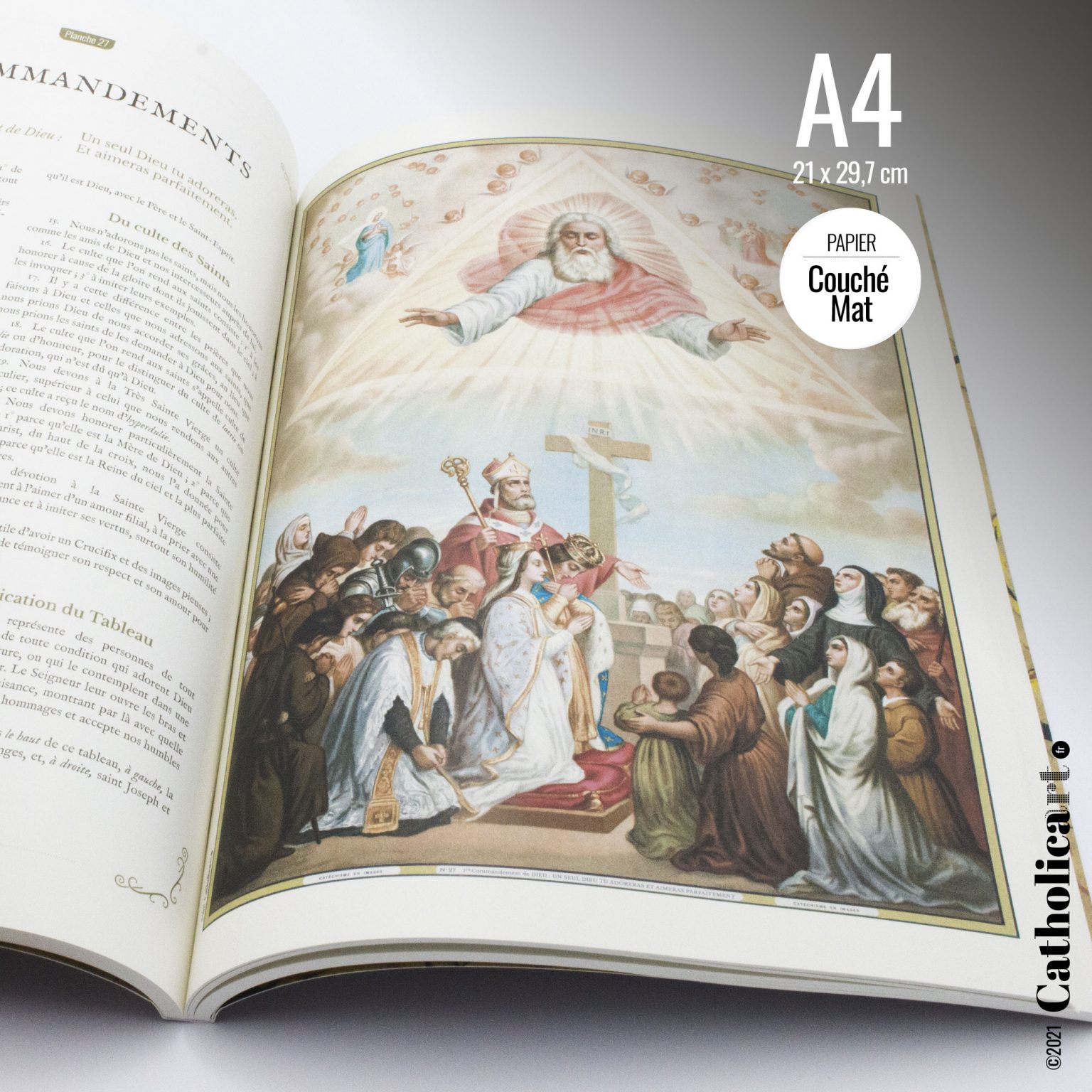 Catholicart – Le Catéchisme en Images 1893 – Livre broché 140 pages A4