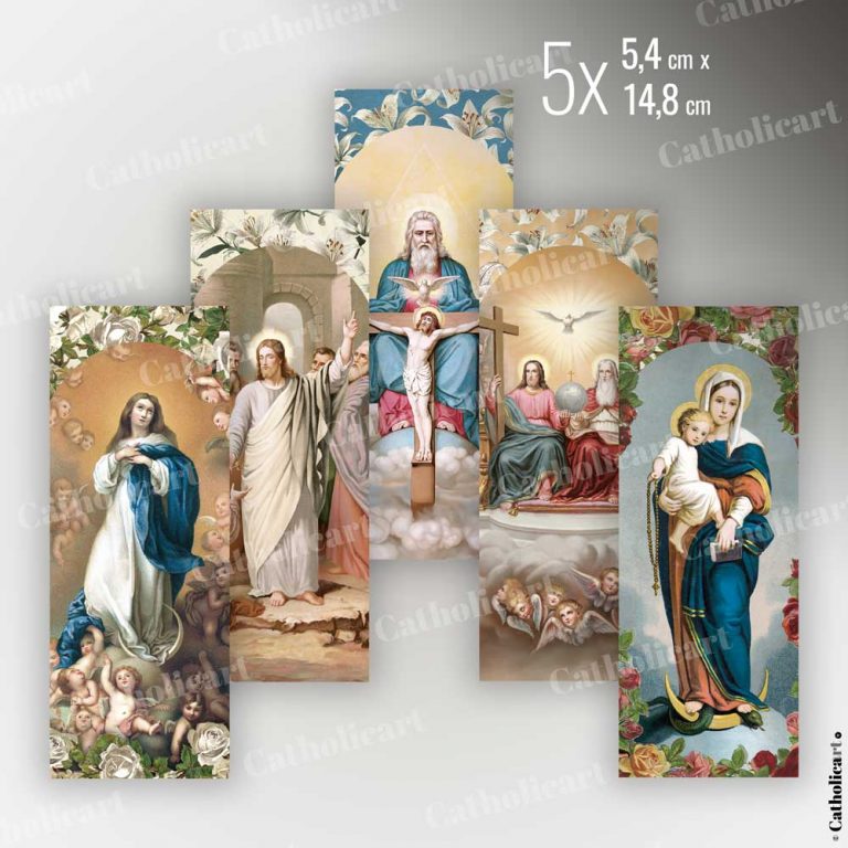 Catholicart – Les prières catholiques – 5 cartes de prière